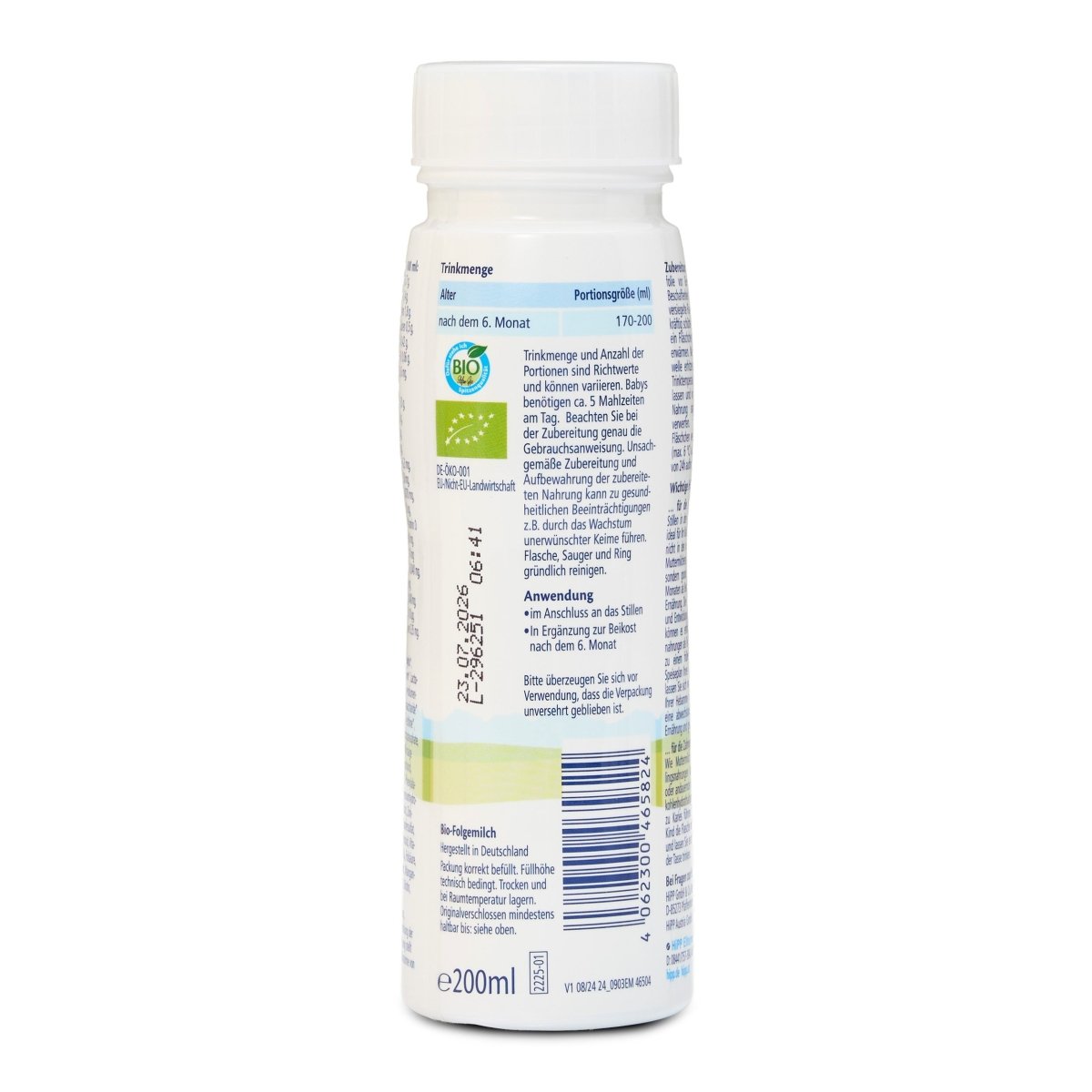 HiPP German Stage 2 Ready to Feed From 6 Months (200mlx6) – Formuland