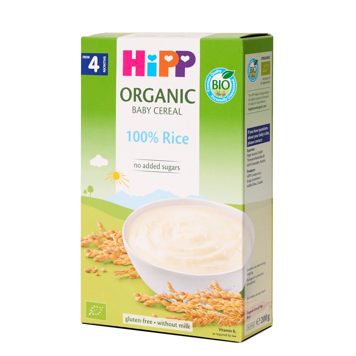 HiPP Organic 100% Rice Cereal from 4 months (200g) – Formuland