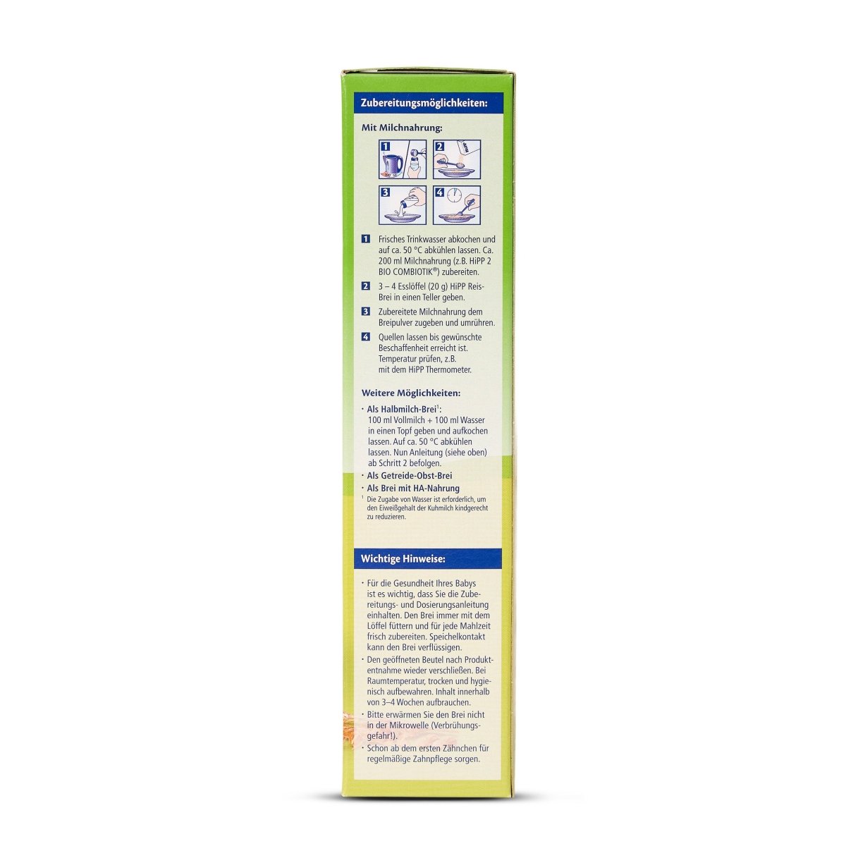HiPP Organic 100% Rice Cereal from 5 months (German) (200g) – Formuland