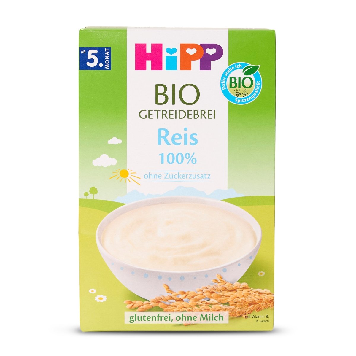 HiPP Organic 100% Rice Cereal from 5 months (German) (200g) – Formuland