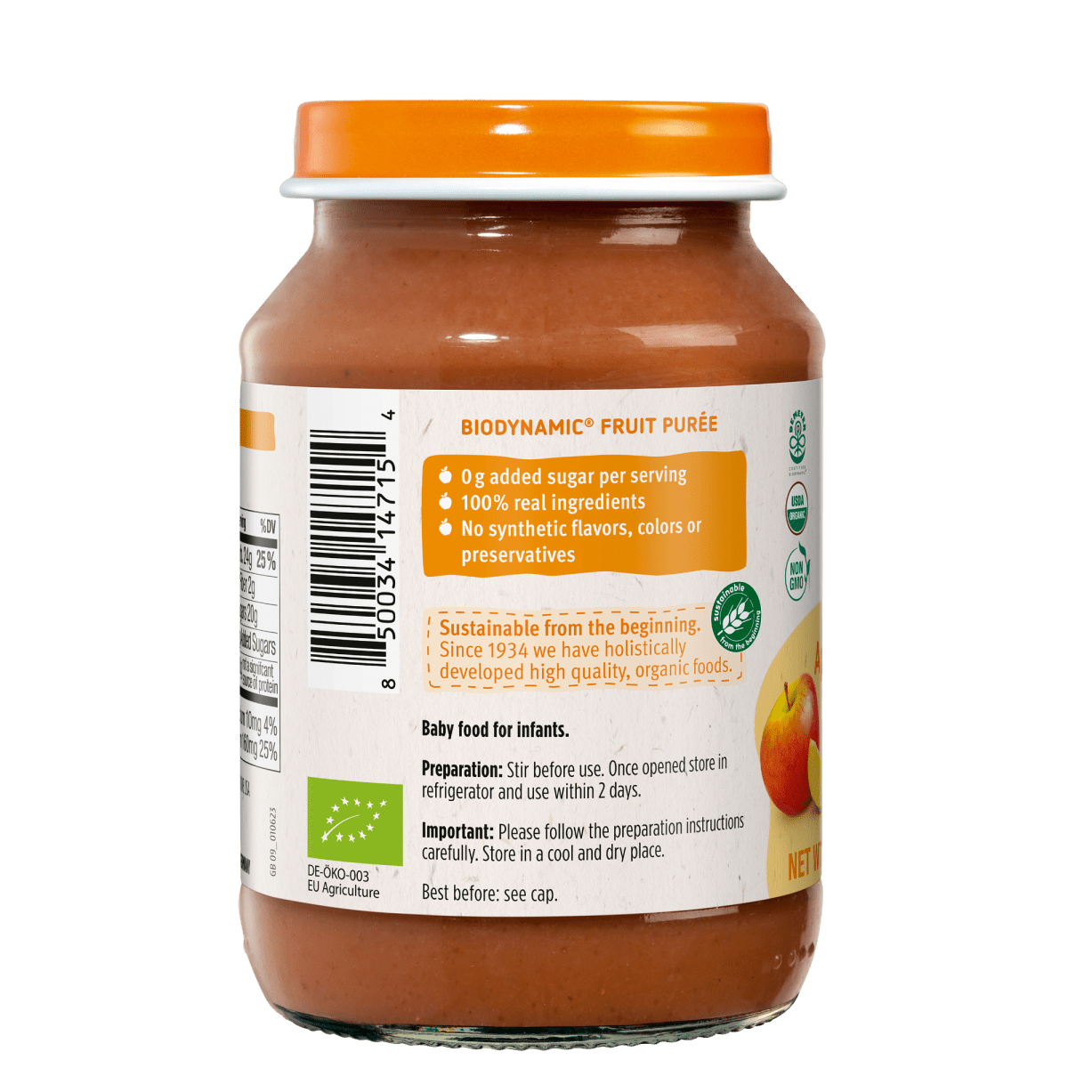 Holle Baby Food Jars - Apple & Plum - 6 Jars (USA Version) – Formuland