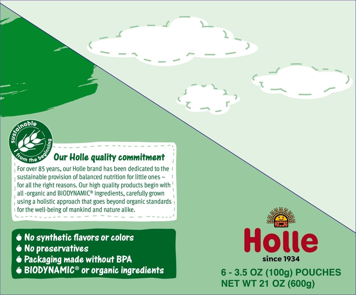 Holle Baby Food Pouches - Organic Fruit & Veggie Puree - Power Parrot ...