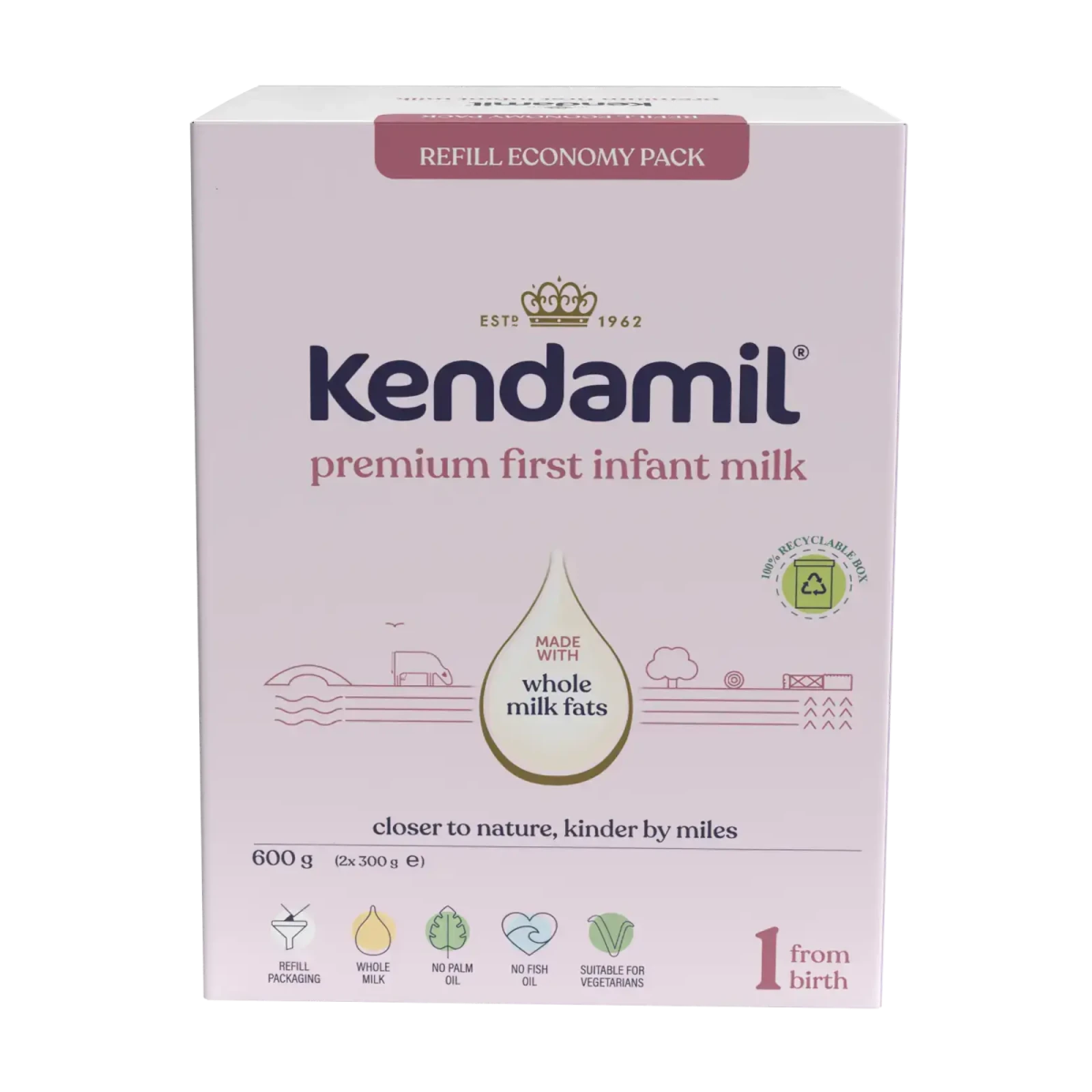 Kendamil Premium Stage 1 - Formula 600g Box (Cow) – Formuland
