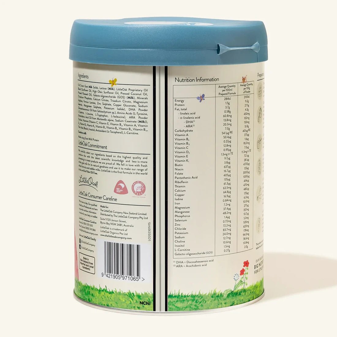 LittleOak Natural Goat Milk Infant Formula – Stage 1 (800g) – Formuland